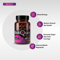BiotiQuest Sugar Shift® Probiotic: Digestive Support, 22 Billion CFU ...